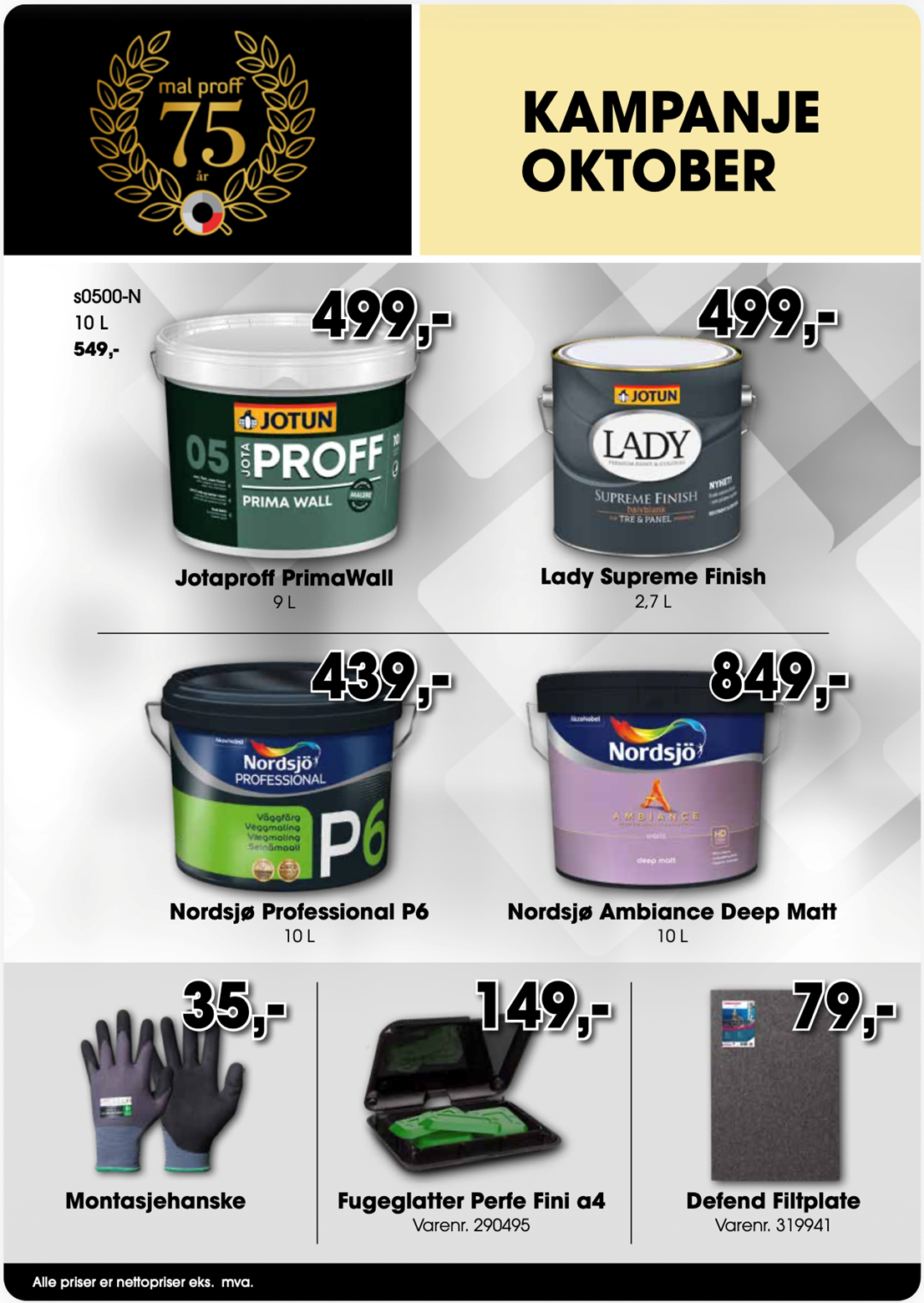 Mal Proff - Kampanje - se våre tilbud og fokusprodukter - Mal Proff