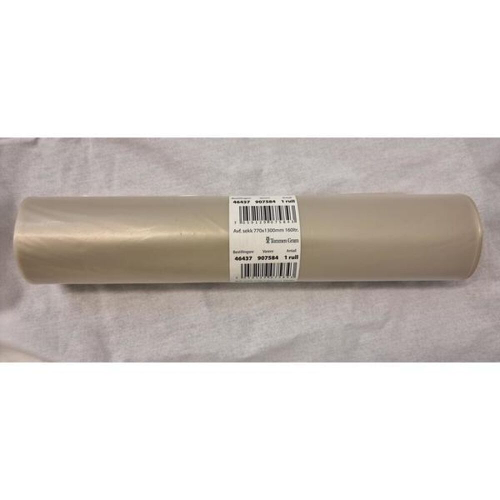 Avfallsekk Proff Klar 77x130 cm 70MY 160 l - Mal Proff