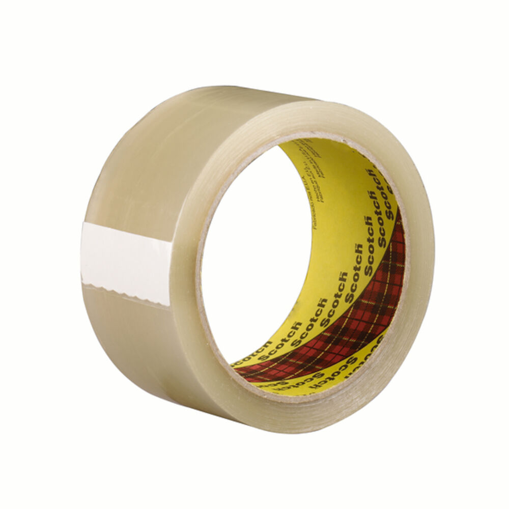 3M Pakketape 3739 Klar 25 mm x 66 m pakke a 6 ruller - Mal Proff