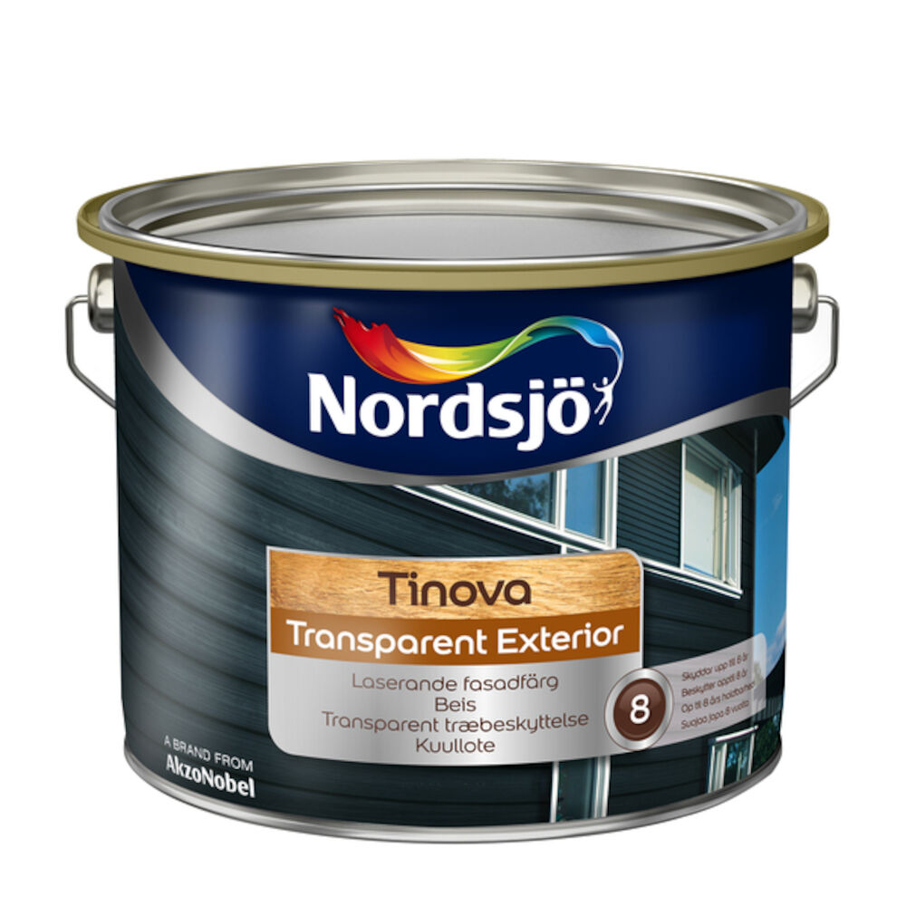 Nordsjø Tinova Transparent Exterior Clear - base 9,3 l - Mal Proff